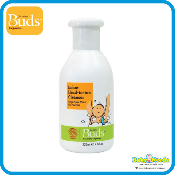 Buds EVERYDAY ORGANICS Infant Head to Toe Bath Cleanser 225ml | Lazada