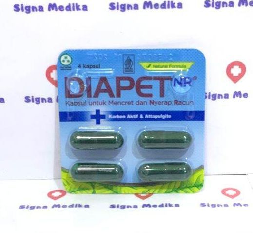 Diapet NR Strip Isi 4 Kapsul - Obat Diare | Lazada Indonesia