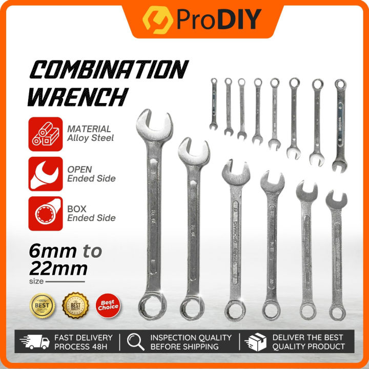 Combination Wrench Spanner Common Ring Alloy Steel Tool Double End Size ...