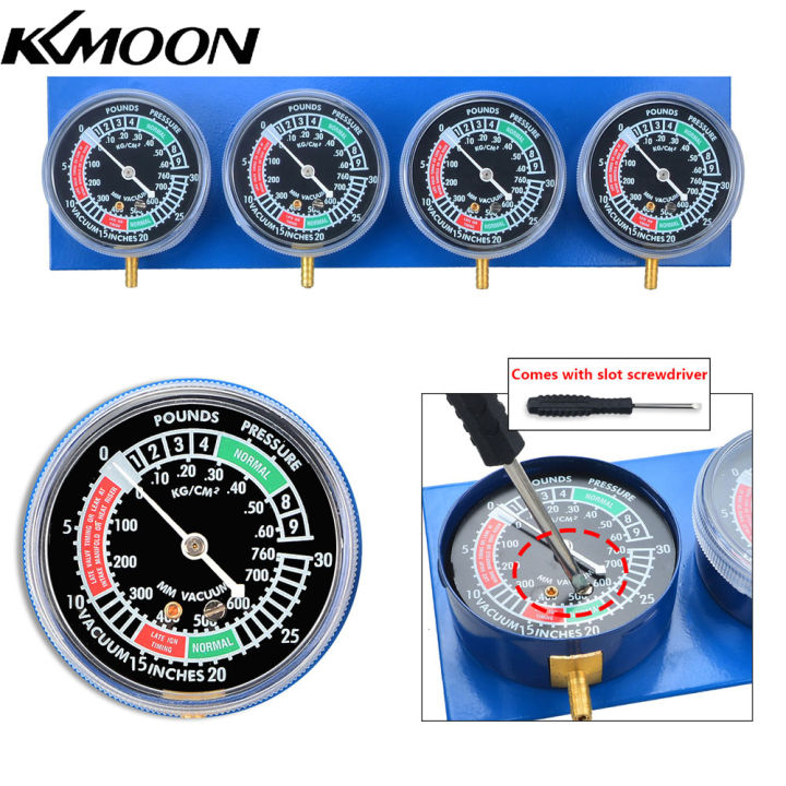 KKmoon 4 Cylinder Carburetor Synchronizer Kit Vacuum Gauge Balancer ...