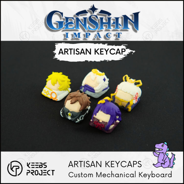 [Ready Stock] Genshin Impact Artisan Keycaps 1U for Mehcanical Keyboard ...