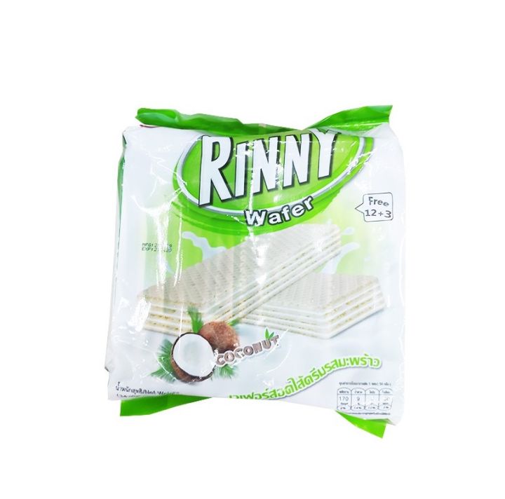Bánh Xốp Thái Lan Rinny Dừa Coconut Wafer (Túi 12 gói x 28g) | Lazada.vn