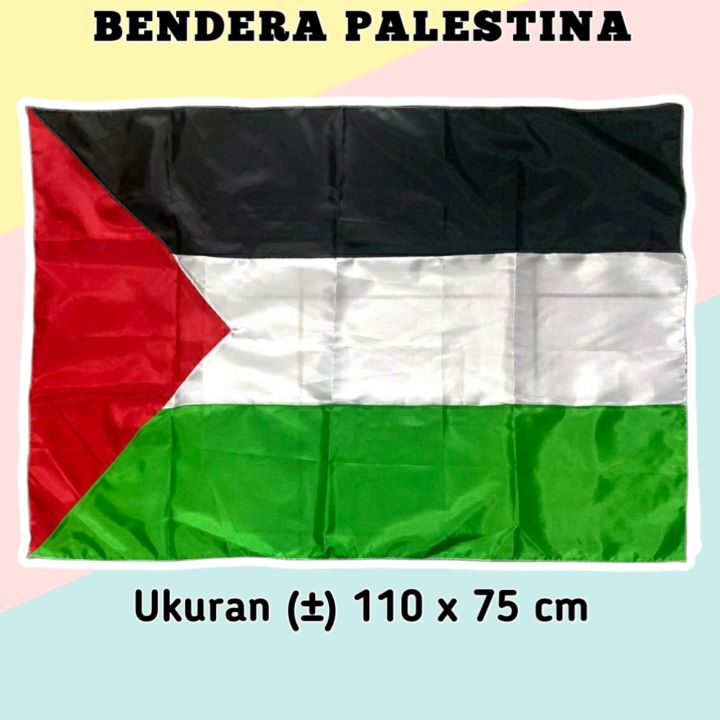 Bendera Palestina Besar - Bendera Palestina - Bendera Stik Palestina ...