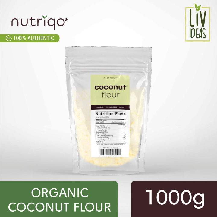 Nutriqo Organic Coconut Flour 1000g / 1kg | Lazada PH