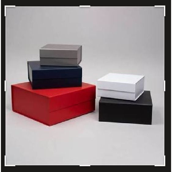 A4 Deep Square Magnetic Packaging Boxes Folding Gift Box Cardboard Gift ...