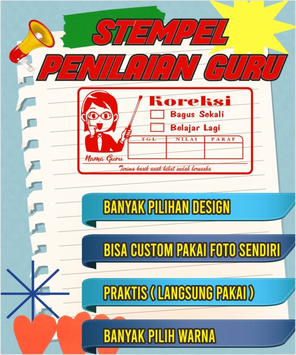 STEMPEL PENILAIAN GURU DENGAN SILUET WAJAH ( CUSTOM ) | Lazada Indonesia STEMPEL PENILAIAN GURU DENGAN SILUET WAJAH ( CUSTOM ) | Lazada Indonesia