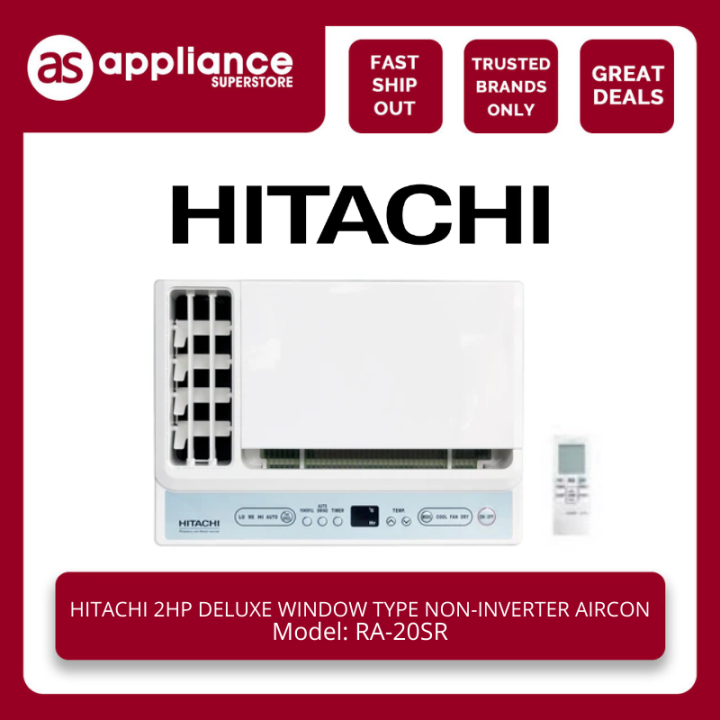 Hitachi 2HP Deluxe Window Type Non-Inverter Aircon RA-20SR | Lazada PH