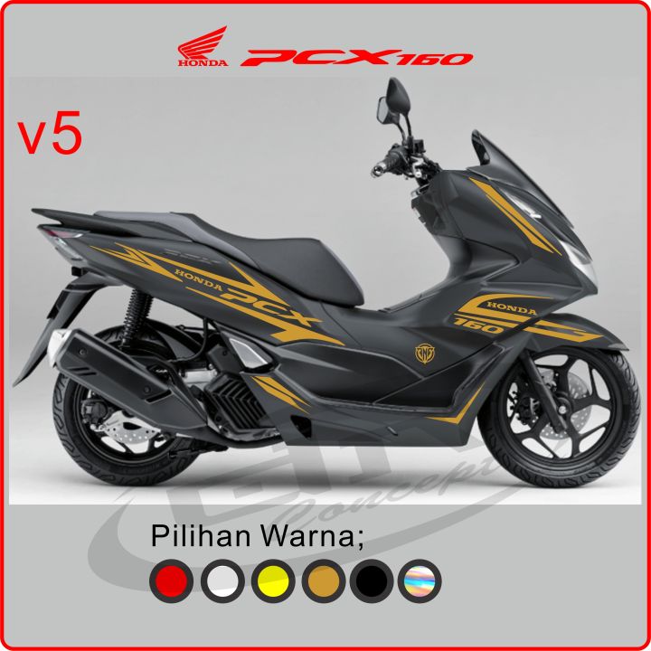 Cutting Stiker Honda PCX 160 Variasi V5 Motor Modip 2021 2022 2023 2024 ...
