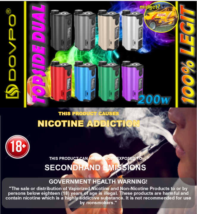 DOVPO Topside Dual 200W Top Fill TC Squonk MOD | Lazada PH