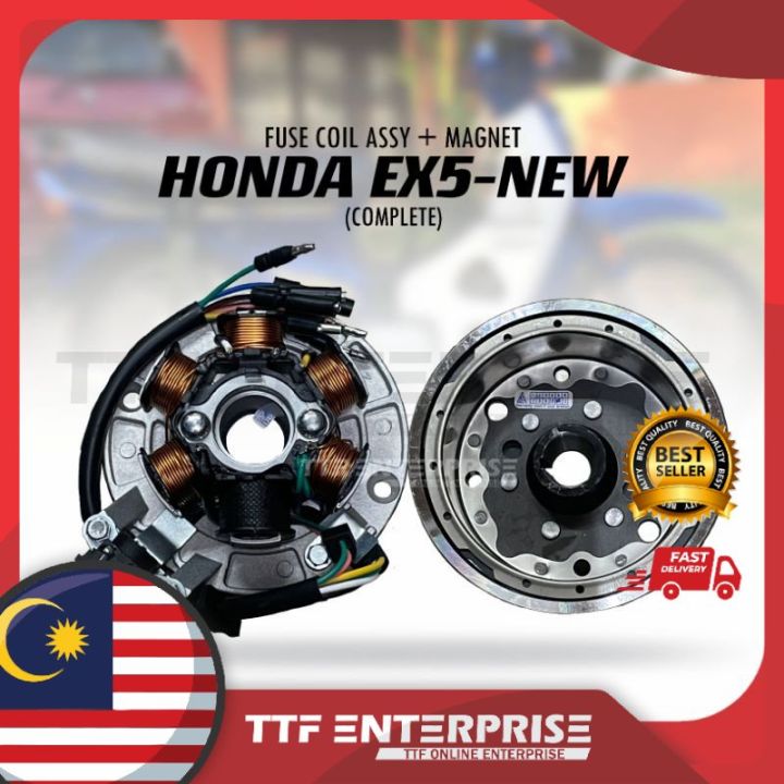 HONDA EX5 NEW FUSE COIL + MAGNET (COMPLETE) MAGNET COIL ASSY + MAGNET ...