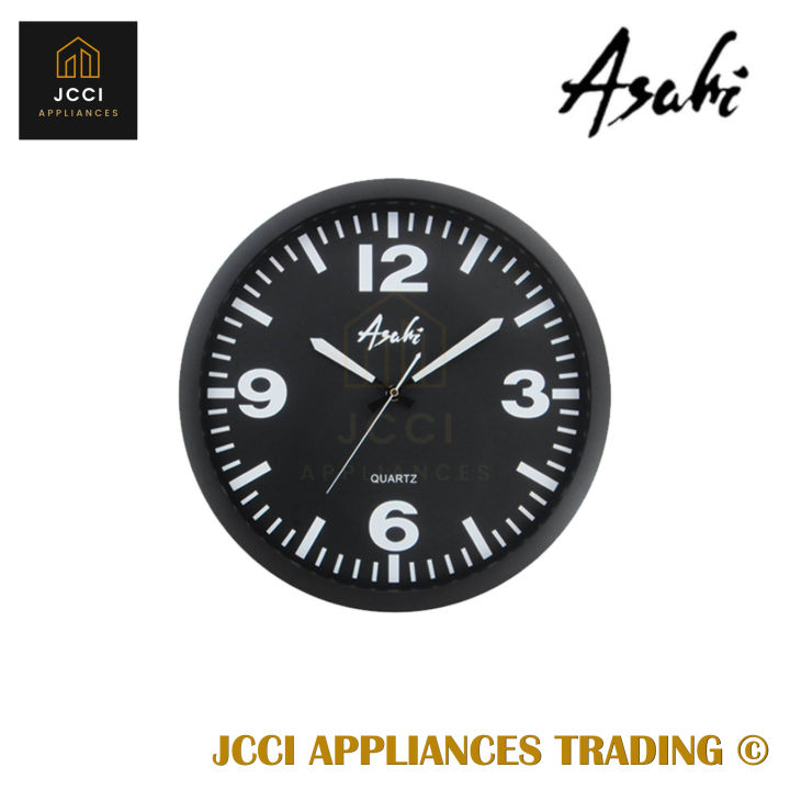 Asahi Wall Clock - 16 inches - Large Numbers (AD146-BK805) | Lazada PH