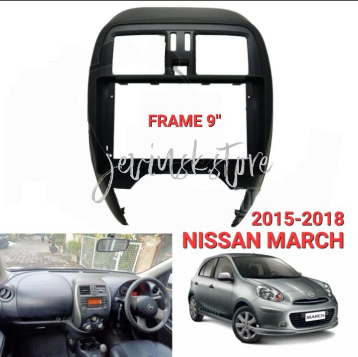 FRAME NISSAN MARCH ANDROID 9 INCH NISSAN MARCH 2015 - 2018 | Lazada ...