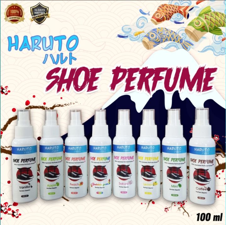 Parfum sepatu Haruto shoe perfume 100ml plus anti bacterial parfum ...