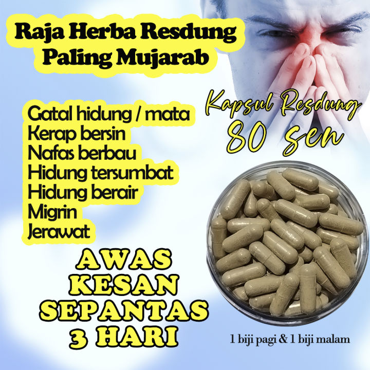 Kapsul Pil Resdung Mujarab Sinuscare Tradisional Sinus Terapi Redung ...