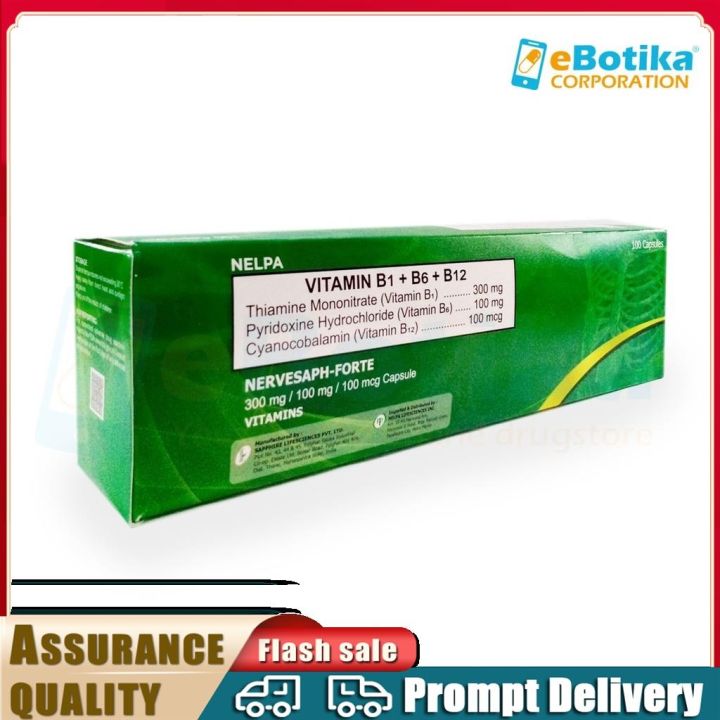 Nervesaph-Forte (Vitamin B1 B6 B12) - (10pcs Capsule) | Lazada PH
