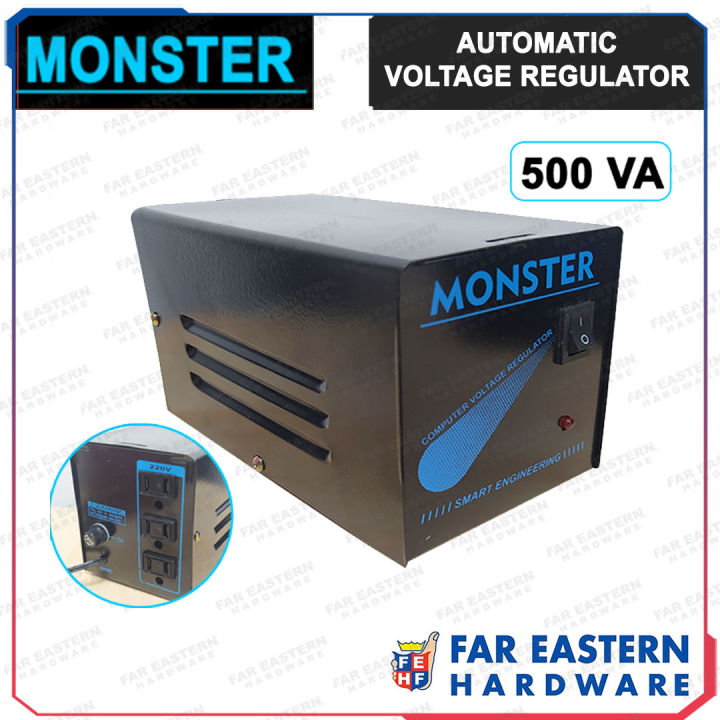 MONSTER AVR Automatic Voltage Regulator 500VA | Lazada PH