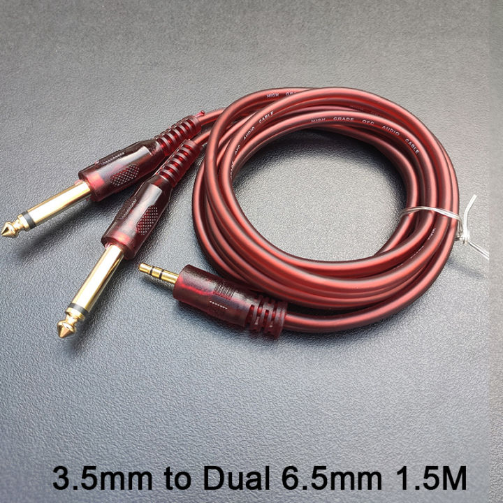 SOKC Audio Cable 3.5mm to Dual 6.5mm Adapter Jack Audio Cable Aux Cable ...