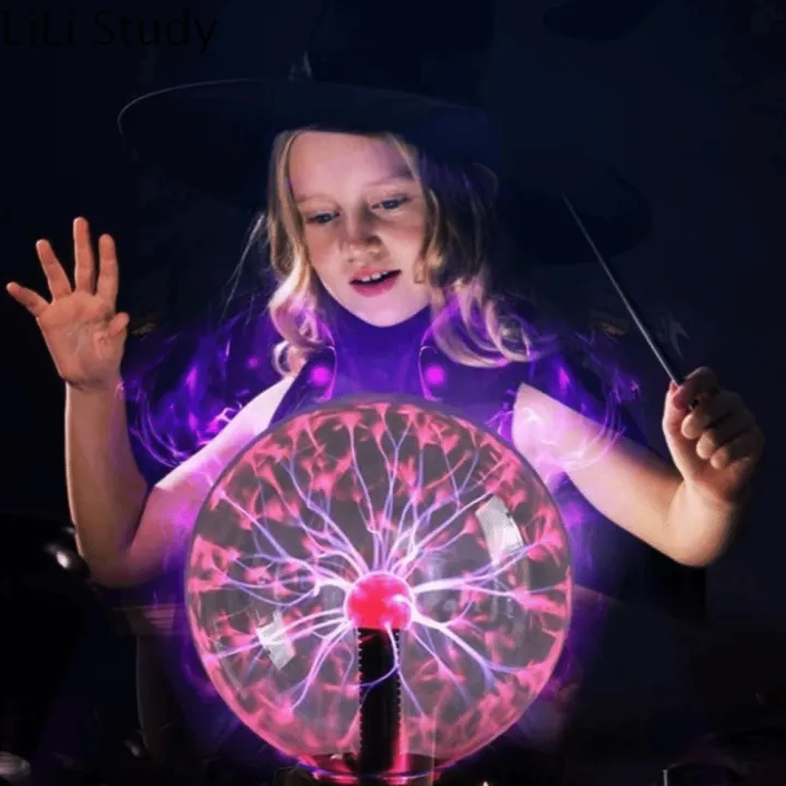 REPTIT Touch Magic Plasma Ball Lamp Sound Control Sensitive LED Night ...