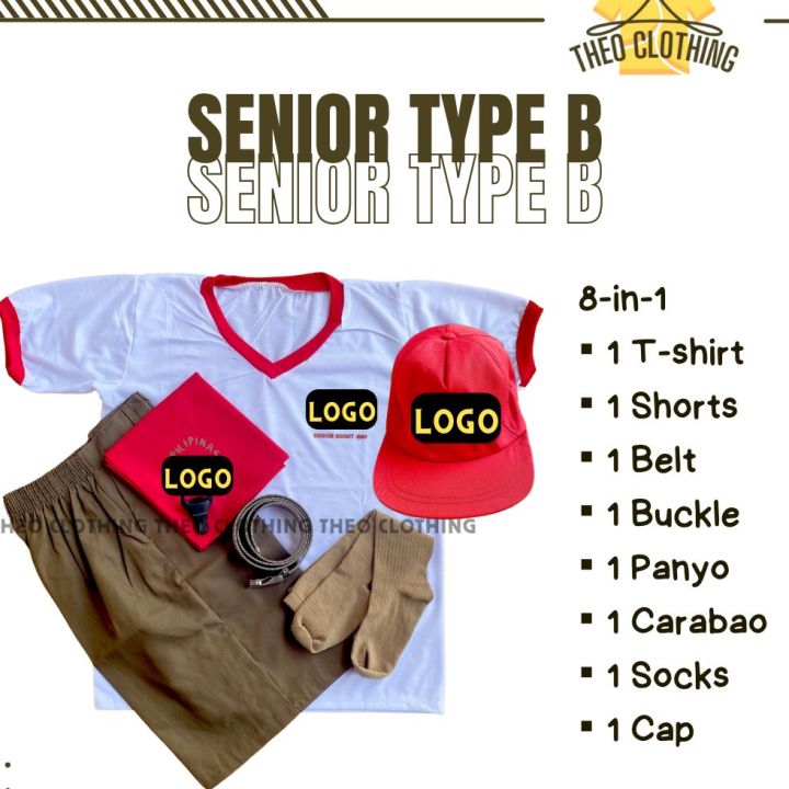 BSP Senior Scout Type B Complete Set of Uniform for Boy | Theo Clothing ...