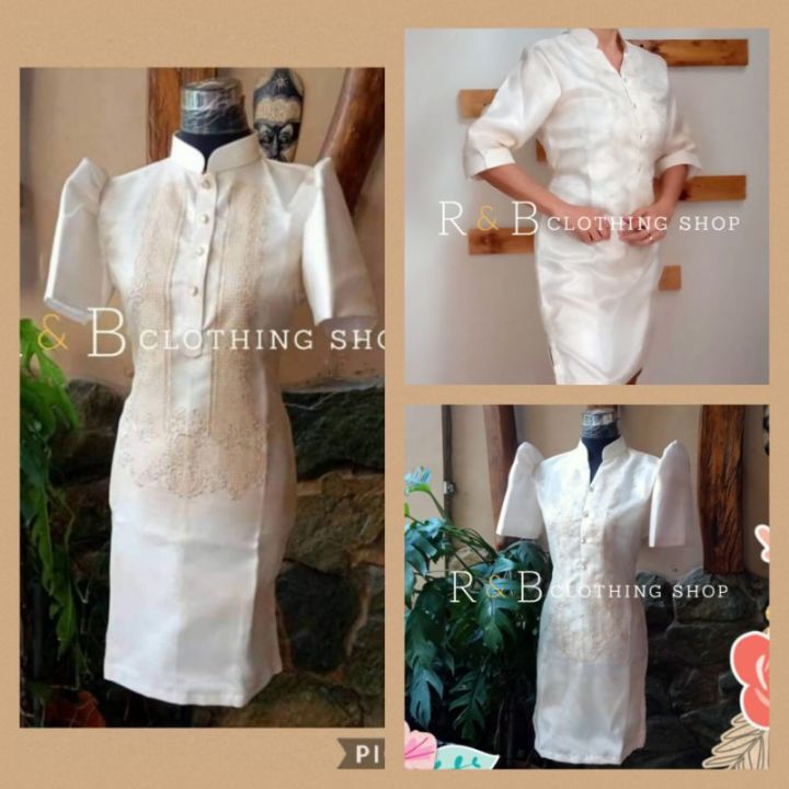 Modern Filipiniana Dress 👗 | Barong Filipiniana Dress 🇵🇭, Traditional ...