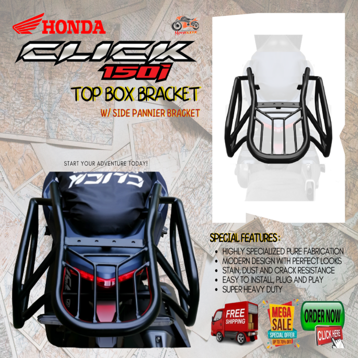 HONDA CLICK 150 ( v1 | v2 ) - TOP BOX BRACKET - PHASE 1 | Lazada PH