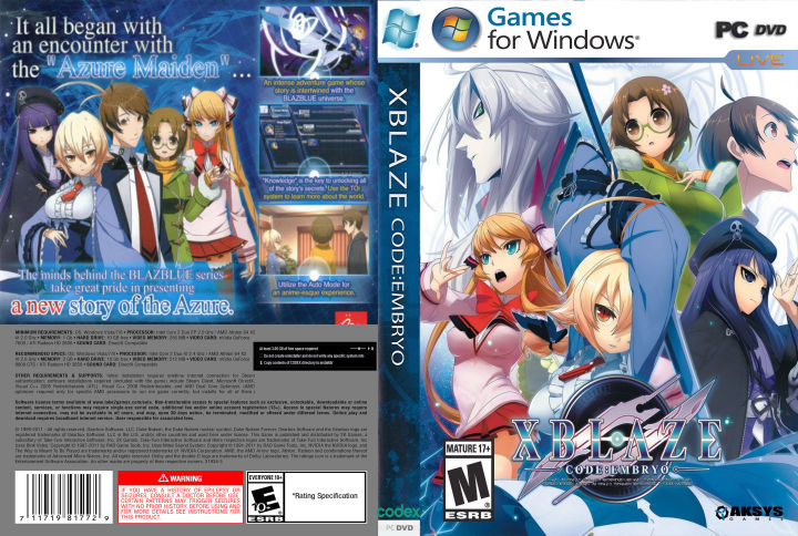 XBlaze Code: Embryo PC GAME [Offline INSTALLATION] | Lazada