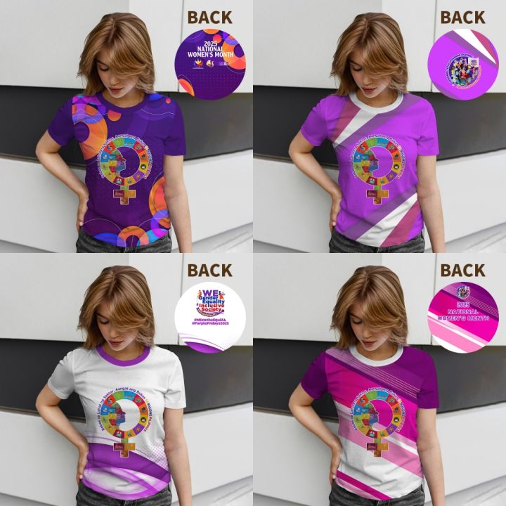 2025 National Women's Month T-shirt Fully Sublimation GAD Women's T ...