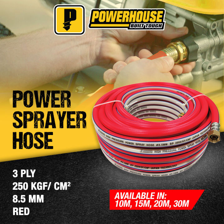 POWERHOUSE 3 PLY Pressure Washer Power Sprayer Hose 8.5MM for Belt Type ...