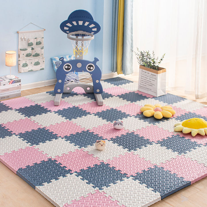 Spliceable Baby Playmat, 2.5CM Thicked Interlocking Floor Mats with ...