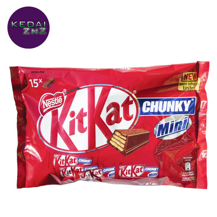 Chocolate Nestle KitKat CHUNKY Wafer Milk Chocolate Mini Bag 250g ...