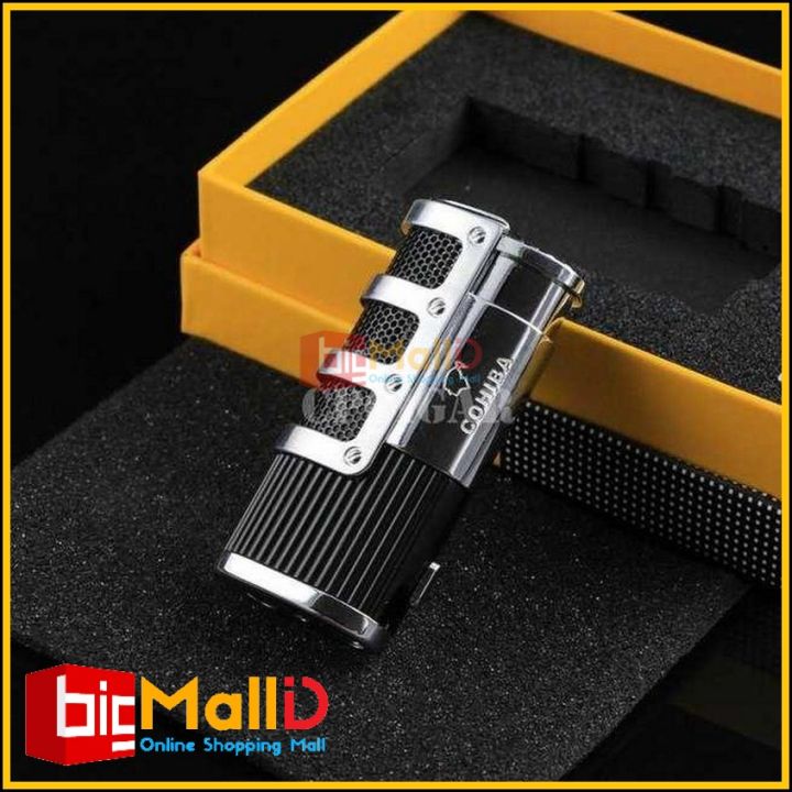 Firetric Korek Api Torch Lighter 3 Jet Flame Gas Butane + Cigar Punch ...