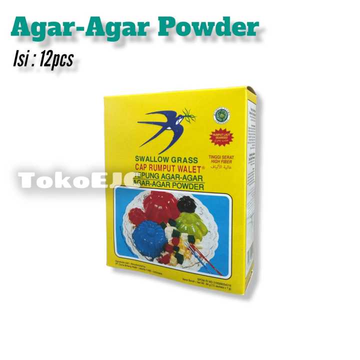 Agar-agar Swallow Grass Cap Rumput Walet 7gram x 12pcs | Lazada Indonesia