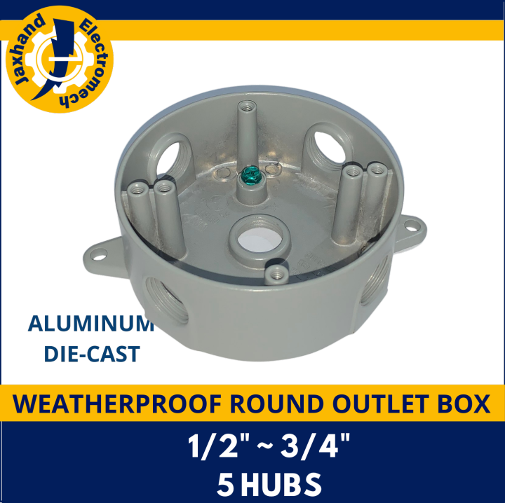 Weatherproof Round Outlet Boxe - Aluminum Die Cast | Lazada PH