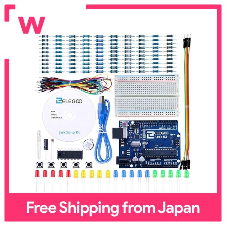 ELEGOO UNO R3 Basic Parts Beginner Starter Compatible Kit Tutorial for ... ELEGOO UNO R3 Basic Parts Beginner Starter Compatible Kit Tutorial for ...