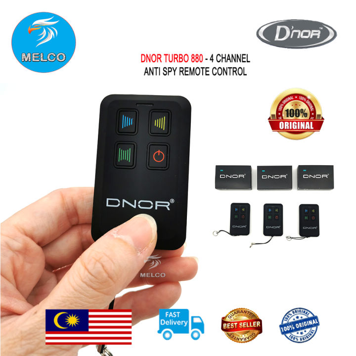 DNOR TURBO 880 4 CHANNEL ANTI SPY REMOTE CONTROL 1 Unit Only | Lazada