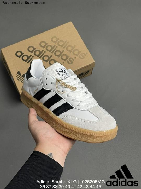 Adidas Samba XLG Thick Sole White and Red Casual Sneakers Classic Comfort with a Bold Twist ...