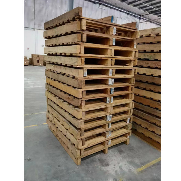 Now a batch of second-hand solid wood pallet logistics wooden pallet ...