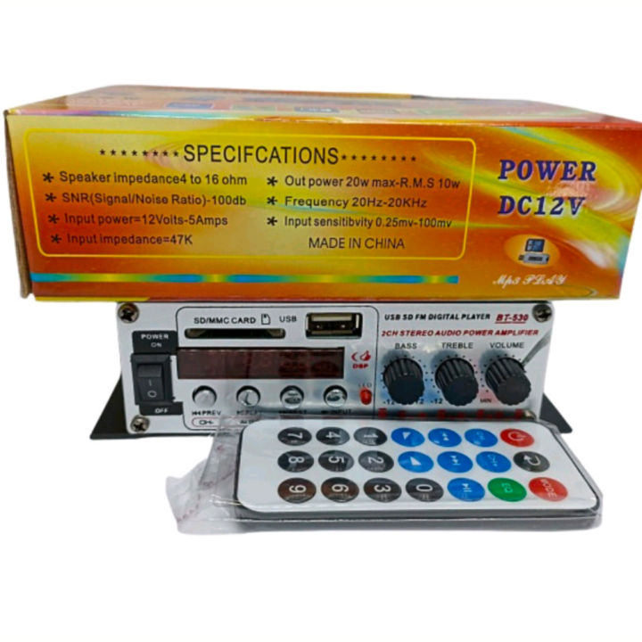 Amplifier Bluetooth With Remote Control TELI BT-53 Hi POWER Built-In ...