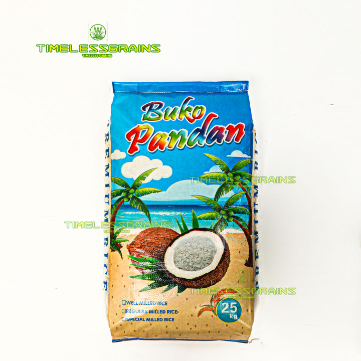 Timeless Grains Free Shipping Buko Pandan Rice 25KG | Lazada PH