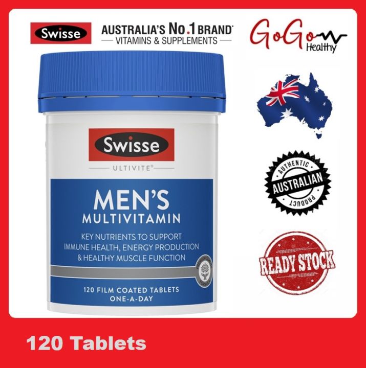 Swisse Men's Ultivite Multivitamin 60 / 120 Tablets (EXP MAY 2027) | Lazada
