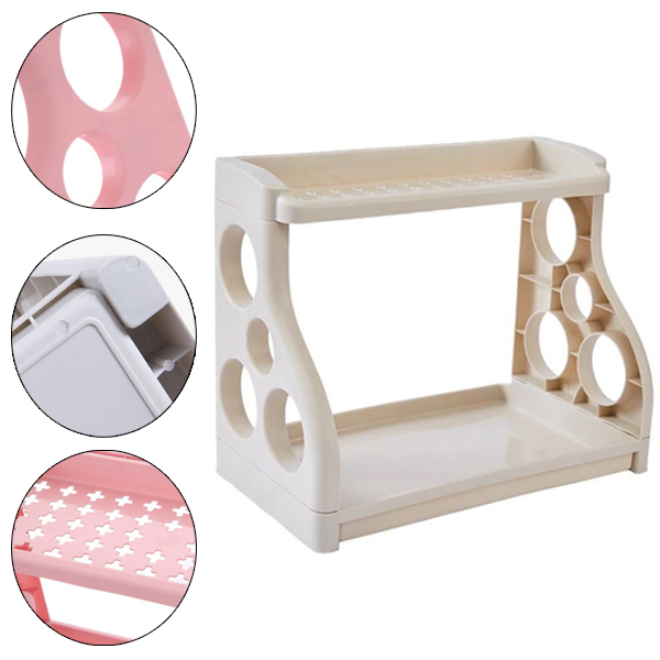 CONDIMENT RACK- Double Layer Kitchen Storage Seasoning and Condiments ...