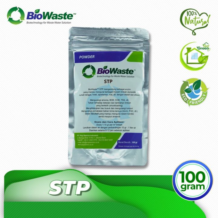 BioWaste STP Bakteri dan Enzim Pengurai Air Limbah Domestik Sewage ...
