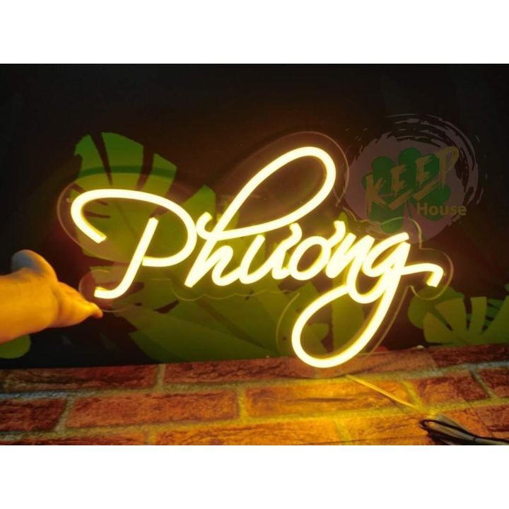 Đèn neon theo tên, Led neon theo yêu cầu, Khắc neon theo tên | Lazada.vn