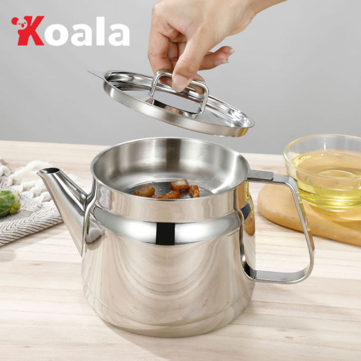 KOALA สแตนเลส 304 กาน้ำ พร้อมตะแกรงกรอง กาน้ำสแตนเลส กาน้ำพกพา กาน้ำร้อน กากรองชา กา กรองน้ำมัน ...
