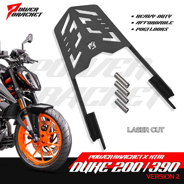 KTM Duke 200/390 Top Box Bracket (Version 2) / Heavy Duty / Motorcycle ...
