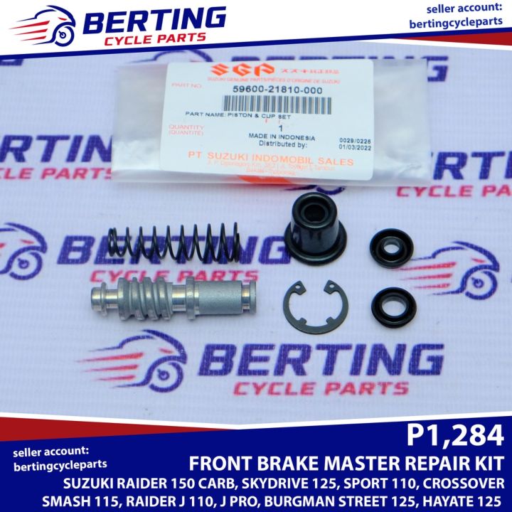 SGP FRONT BRAKE MASTER REPAIR KIT Suzuki Raider 150 Carb J 110 J Pro ...