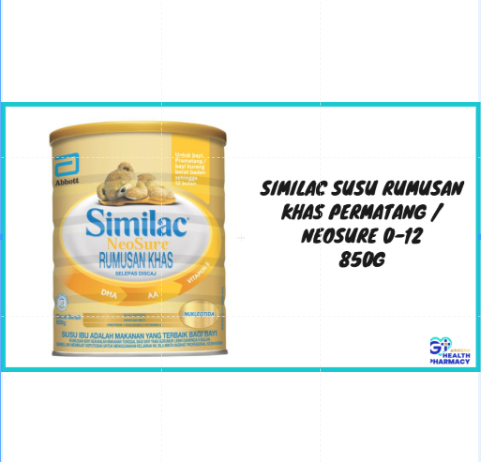 Similac Susu Rumusan Khas Permatang / Neosure 0-12 370g / 850g | Lazada