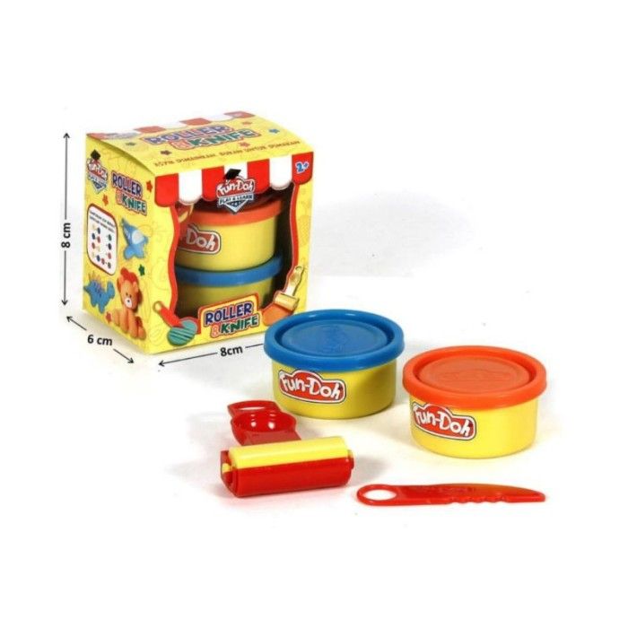 Fundoh Roller And Knife - Mainan Edukasi Anak - Mainan Lilin Penggulun ...