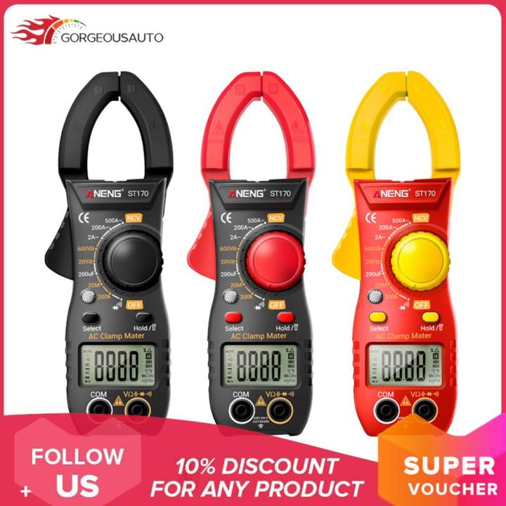 Digital Multimeter NCV Voltage Current Detector Clamp Meter Current ...