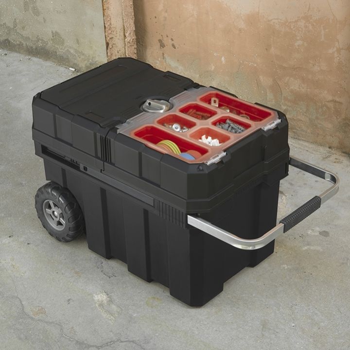 Keter Master Loader Rolling Tool Box 24" Black by Thehomeshoppe ...